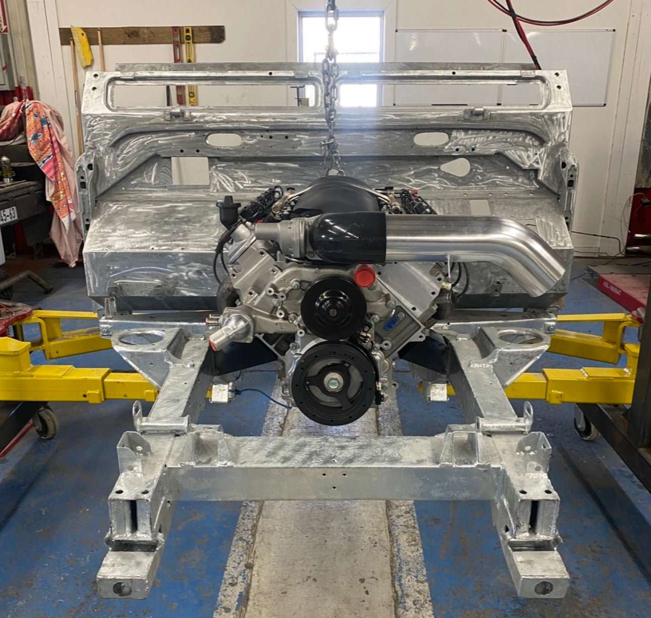 LS3 to R380 Complete adapter kit with flywheel, spacer, clutch, starte ...